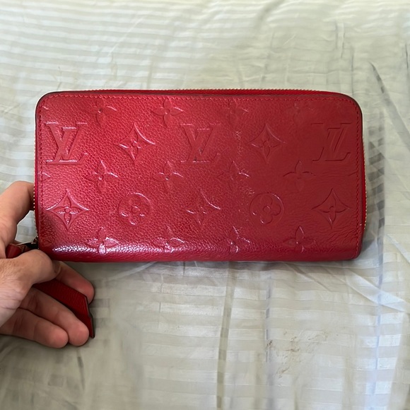 Louis Vuitton | Bags | Louis Vuitton Red Empreinte Wallet | Poshmark